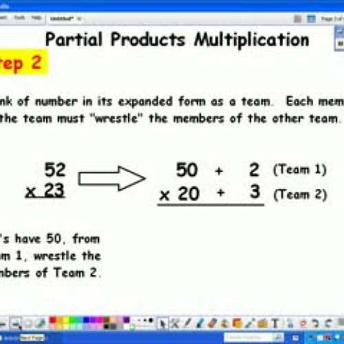 Partial Products Multiplication