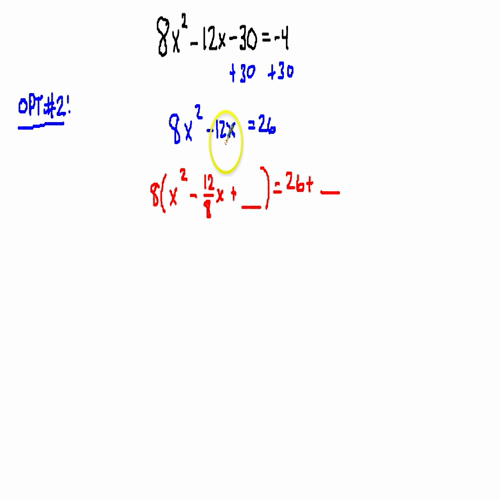 Completing The Square When A Does Not Equal One Requires Fractions completing-the-square-when-a-does-not-equal-one-requires-fractions