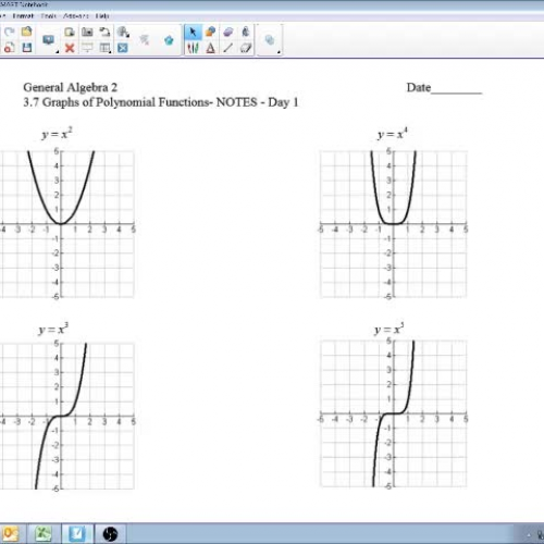 3 7 Graphs Of Polynomial Functions Day 1