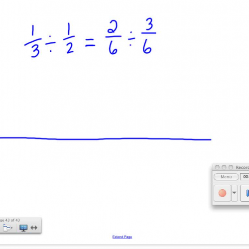 Dividing Smaller Fractions By Larger Fractions On A Number Line